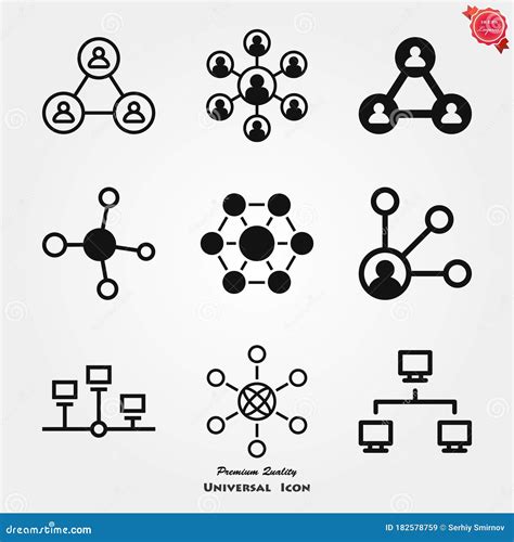 Network Icon Computing And Computer Network Symbol Stock Illustration Illustration Of Social