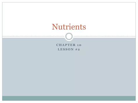 Ppt Nutrients Powerpoint Presentation Free Download Id5778225