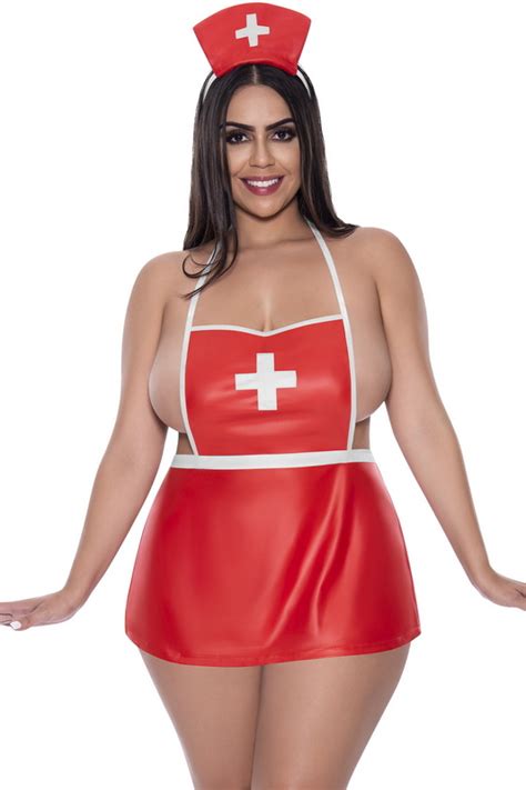 Plus Size Sexual Healing Nurse Bedroom Costume Spicy Lingerie