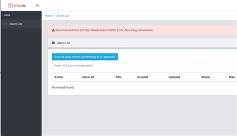 Disconnected From Es Elasticsearch9200 Error No Living Connections · Issue 470