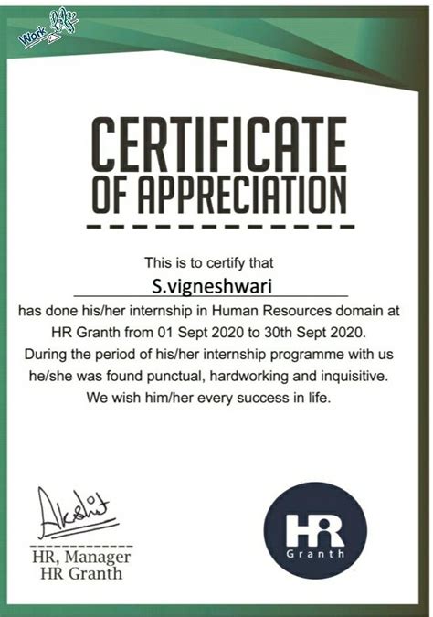 Vigneshwari Selvam On Linkedin Internship