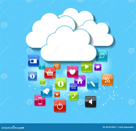 Cloud Computing Concept Vector Illustration Stock Vector Illustration