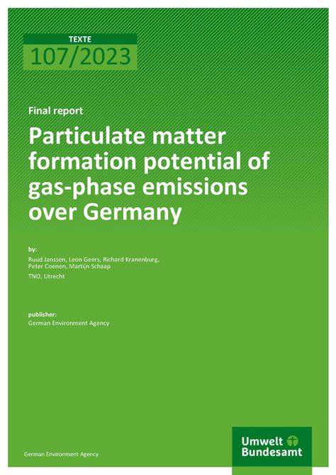 Particulate Matter Formation Potential Of Gas Phase Emissions Over