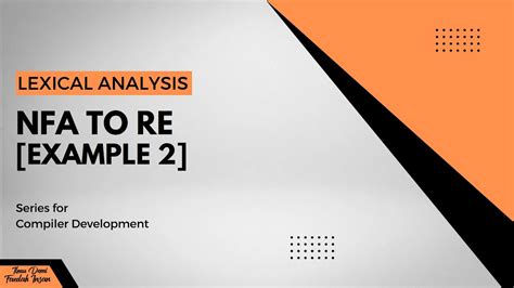 Compiler Development [nfa To Re Example 2] Youtube