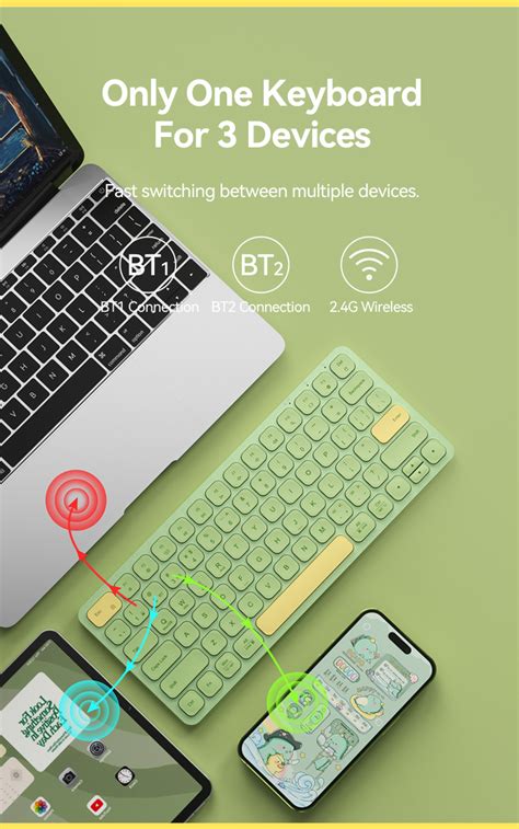 Bow Portable G Bluetooth Wireless Dual Mode Keyboard Hd Cl Rechargeable Cute Keyboard For