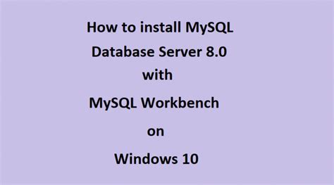 How To Install MySQL On Windows Pentarock Technologies