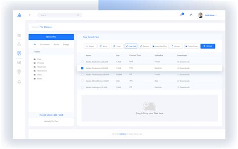 File Manager Dashboard By Tauhid Sajib On Dribbble