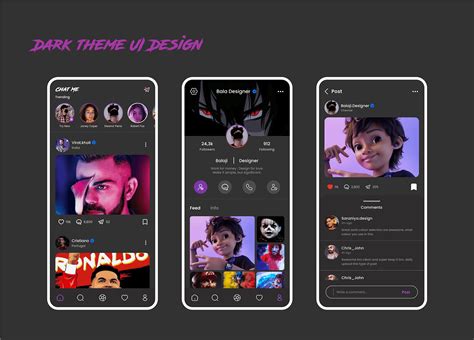 Social Media App Ui Design Behance