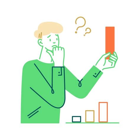 Premium Vector Man Analyzes Statistical Data
