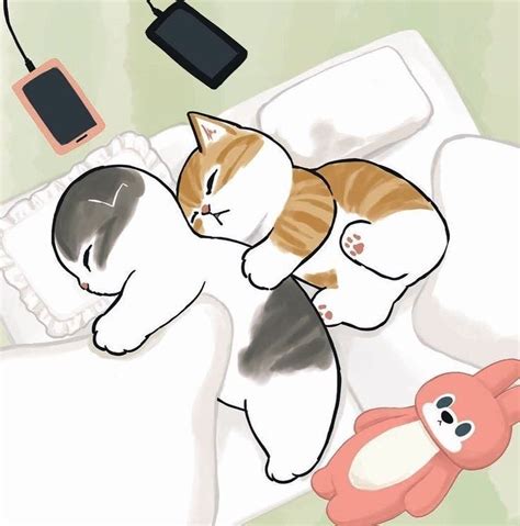 ⩊• •⩊• づ🍓૮ Иллюстрации кошек Милые рисунки Милые котики