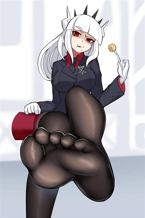 Rule 34 Feet Foot Fetish Foot Focus Helltaker Looking At Viewer Lucifer Helltaker 5576167