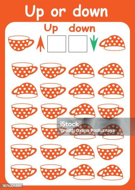 위 또는 아래 어린이를 위한 길찾기 논리 게임 공간 방향 스터디 시트 0명에 대한 스톡 벡터 아트 및 기타 이미지 0명 개발 곤충 Istock