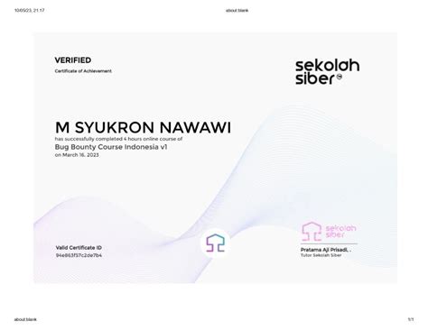 M Syukron Nawawi On Linkedin Bug Bounty Sekolahsiber 2023