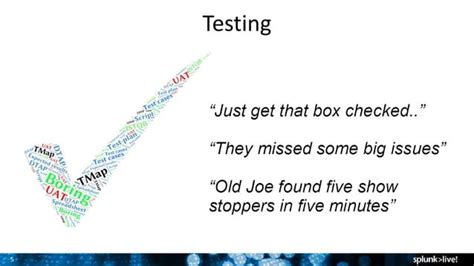 Splunk In Integration Testing PPTX Computing Technology Computing