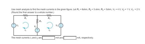 solved use mesh analysis to find the mesh currents in the