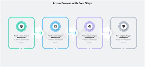 Arrow Process Steps Stock Illustrations 19091 Arrow Process Steps