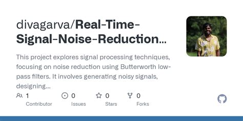 Github Divagarvareal Time Signal Noise Reduction Using Low Pass