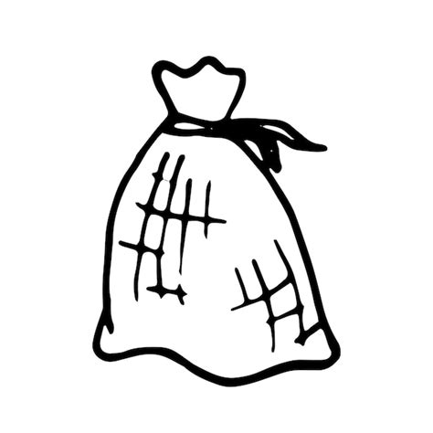 Premium Vector Ecocotton Bag Isolated On A White Background Bag For