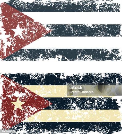 벡터 일러스트 레이 션의 긁힌 쿠바의 깃발 낡은 사진 효과 사진 효과에 대한 스톡 벡터 아트 및 기타 이미지 낡은 사진 효과 사진 효과 쿠바 국기 0명 Istock