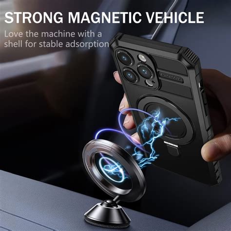 Tech Flex Hybrid Tpu Deksel Med Ring Grep Og Magsafe Iphone 15 Pro