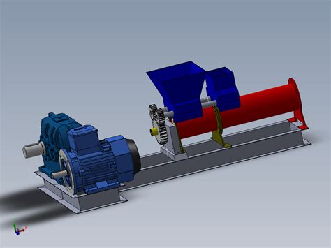 机械真空紫砂练泥机 SOLIDWORKS 2010 模型图纸下载 屿双网