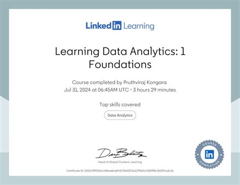 Pruthviraj Kongara On Linkedin Certificate Of Completion