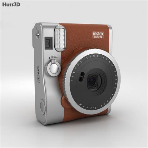 Fujifilm Instax Mini 90 Brown 3D model - Hum3D