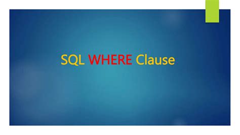 Introduction To Structured Query Language Part1pptx Databases Computer Software And