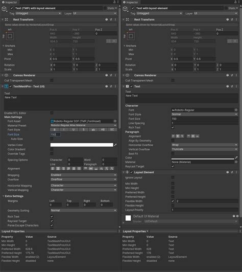 Bug Textmesh Pro Doesnot Work Correctly With Ugui Layout Group And Layout Element Unity