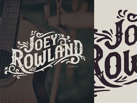 Joey Rowland Custom Type Herb Logo Design Branding Design Dribbble
