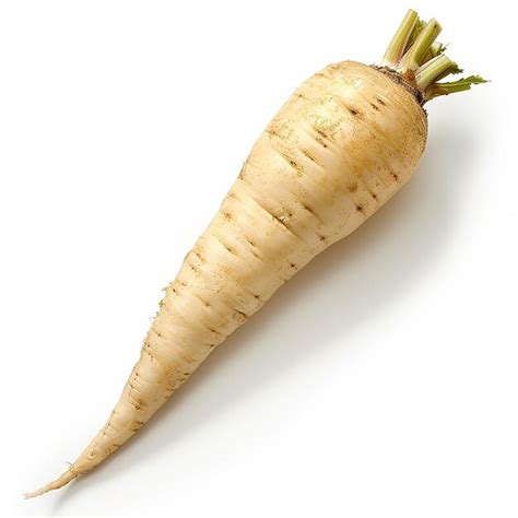 Parsnip Vegetable Isolated On White Background Premium Ai Generated Image