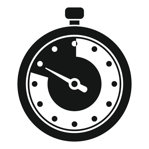 Second Stopwatch Icon Simple Vector Watch Timer 15109482 Vector Art At Vecteezy