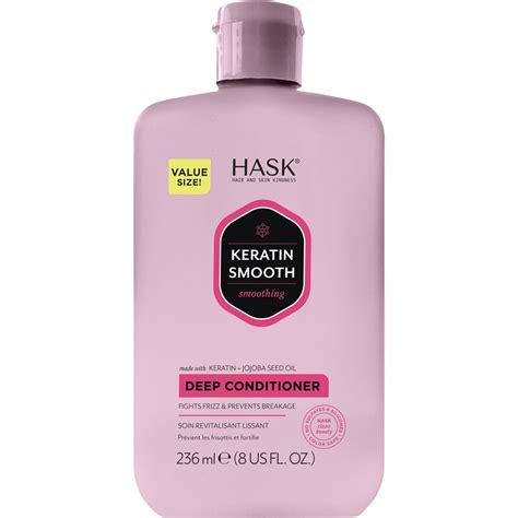 Hask Keratin Smooth Smoothing Deep Conditioner 236ml Big W