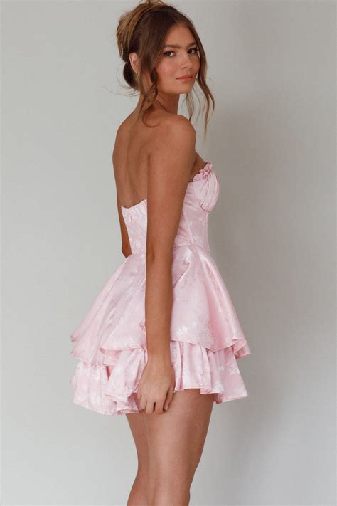 Shop The Paris Muse Gathered Bust Romper Pink