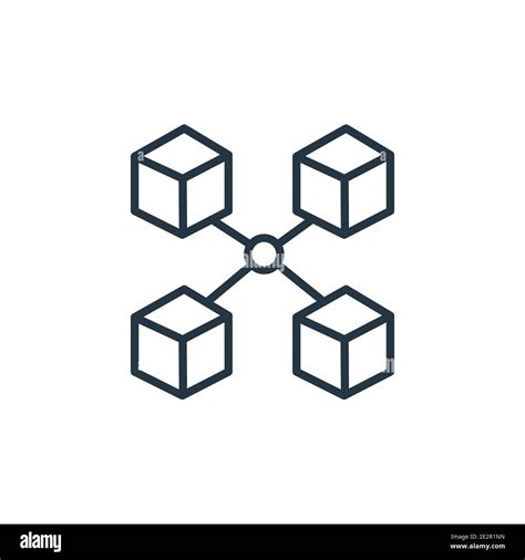 Connection Box Chart Outline Vector Icon Thin Line Black Connection Box Chart Icon Flat Vector