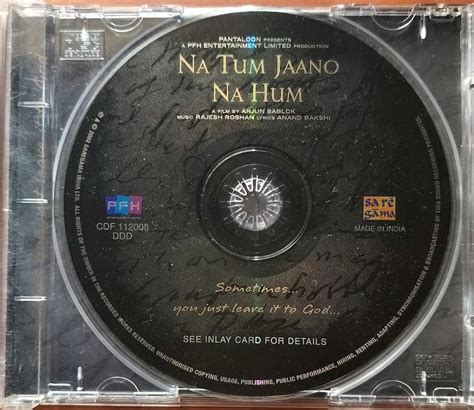 Na Tum Jaano Na Hum Rajesh Roshan Hindi Audio Cd Audio Cds World