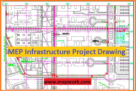 Mep Infrastructure Project Example Autocad Drawing Dwg