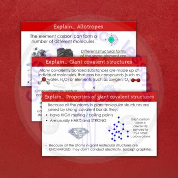 Giant Covalent Structures Distance Learning GCSE By CMGs Science Lessons