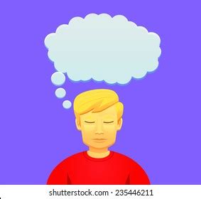 Man Thinking Bubble Vector Stock Vector Royalty Free