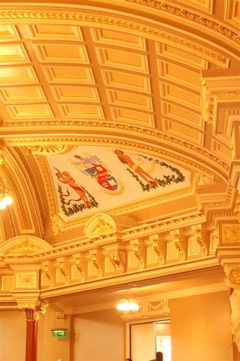 Gilded Ceiling Detail In Royal Hall Harrogate