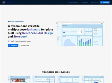 Antd Multipurpose Dashboard By Design Sparx A React Template Built