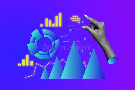 Composite Art 3d Creative Image Collage Of Hand Show Cyberspace