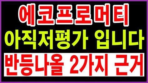 에코프로머티 주가전망 아직저평가 입니다 반등나올 2가지 근거 에코프로머티 에코프로머티주가 에코프로머티리얼즈주가 에코프로머