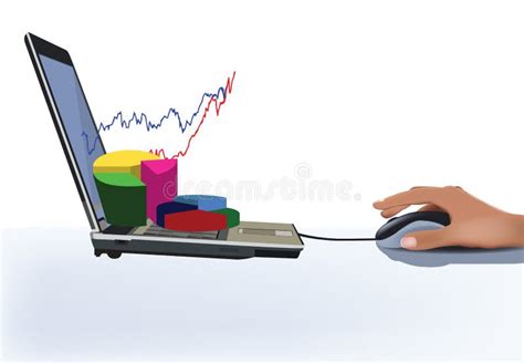 Internet Technology Computer Financial Chart Stock Vector Illustration Of Search Company