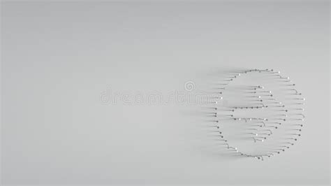 3d Rendering Various Metal Nails In Shape Of Right Arrow Stock Illustration Illustration Of