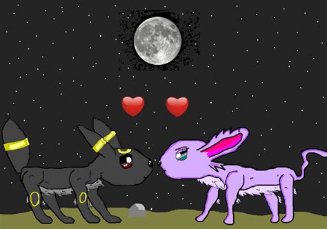 Umbreon And Espeon Love By Vampirevenessa On Deviantart