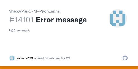 Error Message · Issue 14101 · Shadowmariofnf Psychengine · Github