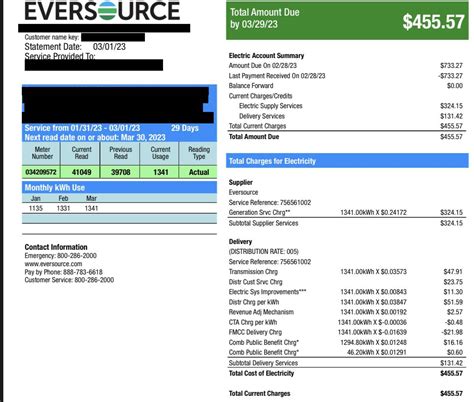 Eversource Bill Scrolller