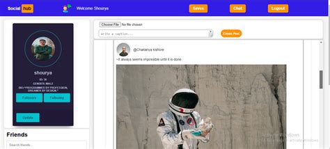 Github Chaitanykishore Socialhub A Full Stack Social Media Platform Built With Html Css