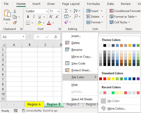 How To Change Tab Color In Excel Easy Ways Shortcut